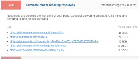 How to eliminate render-blocking resources - GTmetrix