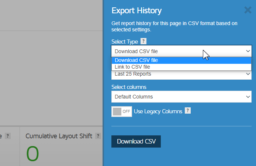 How to Export Report History | GTmetrix