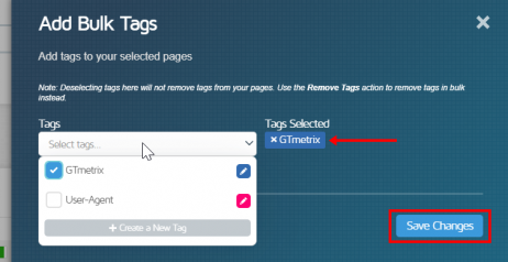 How to Use Tags | GTmetrix