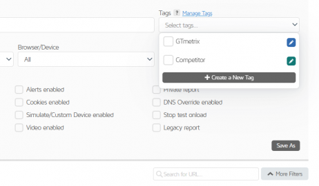 How to Use Tags | GTmetrix