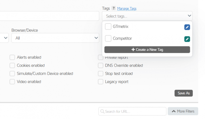 How to Use Tags | GTmetrix