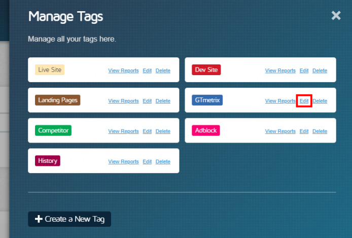 How to Use Tags | GTmetrix