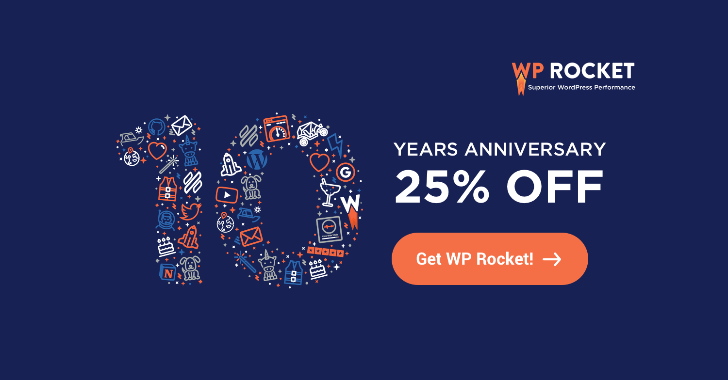 WP Rocket 10th Anniversary Promo! - GTmetrix
