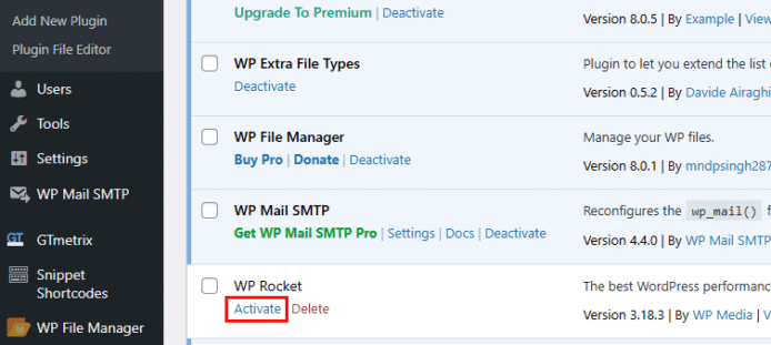 WordPress Optimization Using WP Rocket - GTmetrix