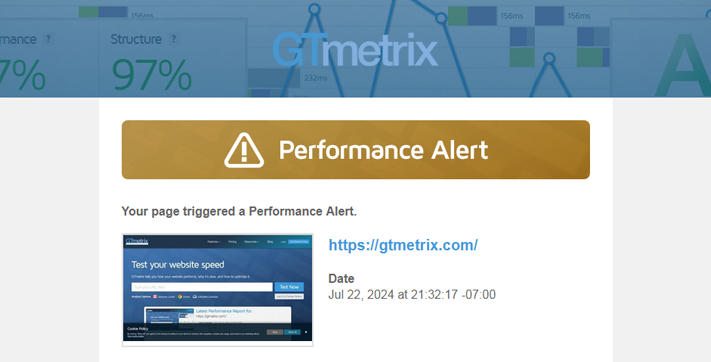 GTmetrix Account Features | GTmetrix